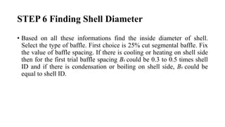 Design method for shell tube heat exchanger | PPTX
