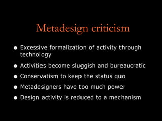 Design methodologies and Metadesign | PPT