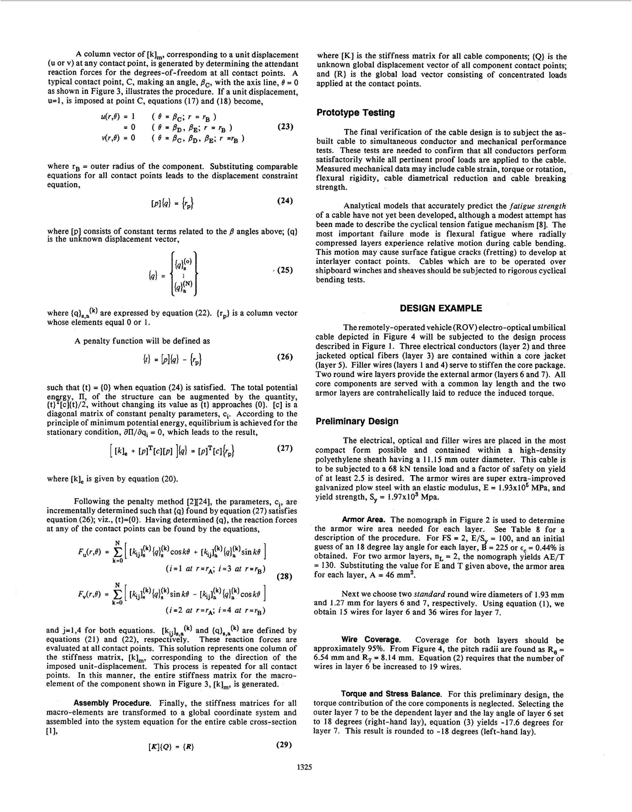 Design methodology for undersea umbilical cables | PDF