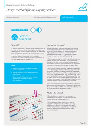 Design methods for developing services | PDF