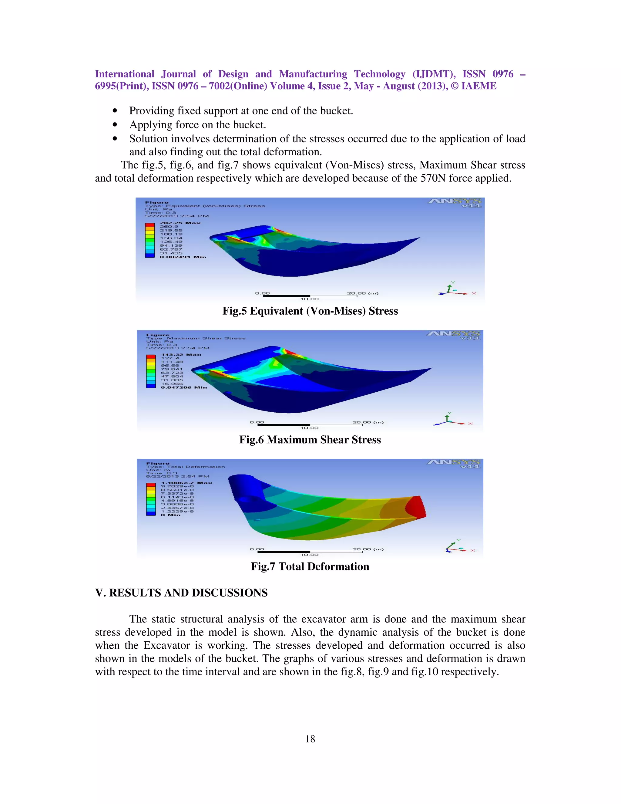 Design, modeling and analysis of excavator arm | PDF