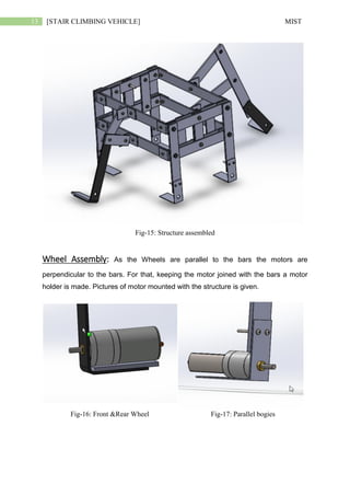 Design, Modification and Manufacturing of a Stair Climbing Vehicle | PDF