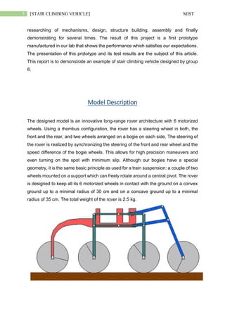 Design, Modification and Manufacturing of a Stair Climbing Vehicle | PDF