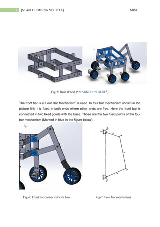 Design, Modification and Manufacturing of a Stair Climbing Vehicle | PDF