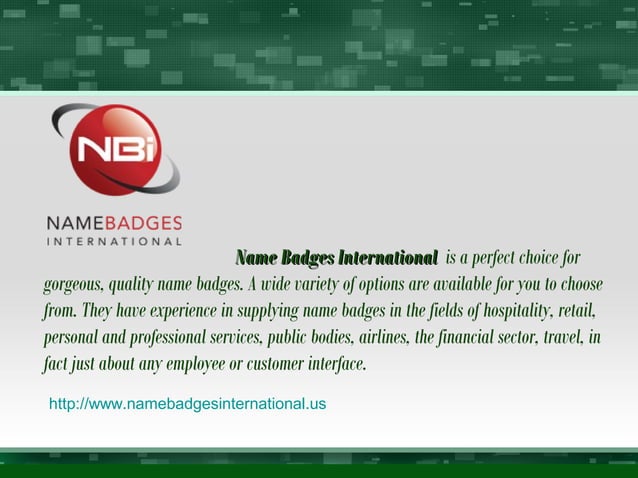 Digital Name Badge | PPT