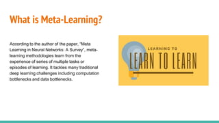 Design neural networks with meta learning | PPT