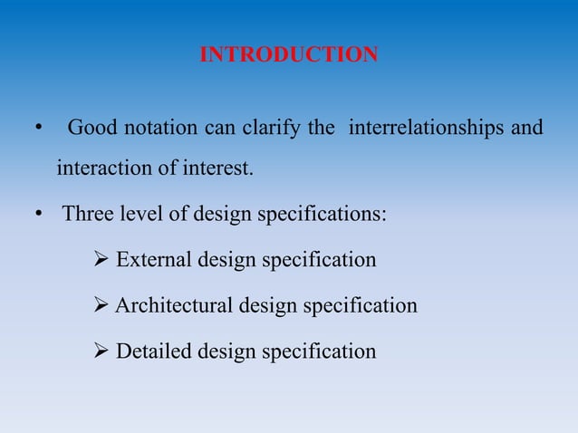 Design notation | PPTX | Programming Languages | Computing