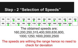 Design of 14 speed gear box | PDF