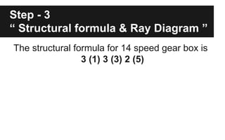 Design of 14 speed gear box | PDF
