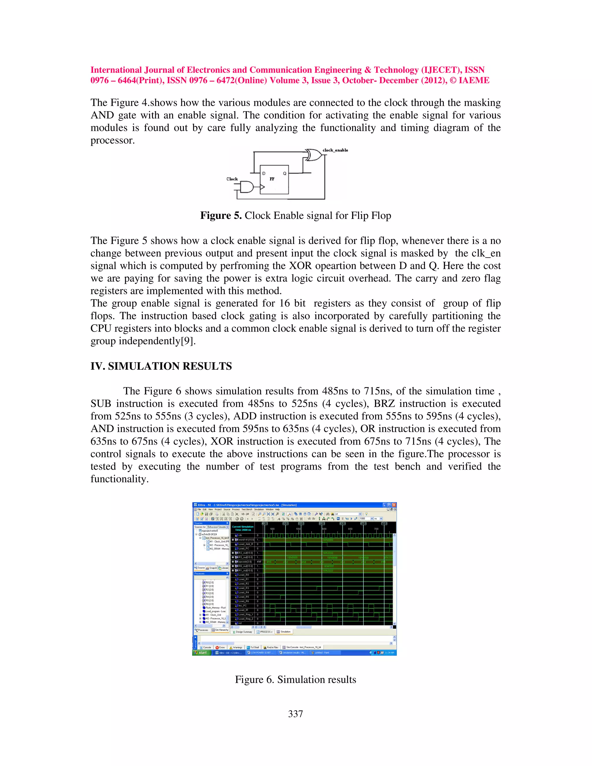 Design of 16 bit low power processor using clock gating technique 2-3 | PDF