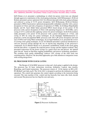 Design of 16 bit low power processor using clock gating technique 2-3 | PDF | Computing ...