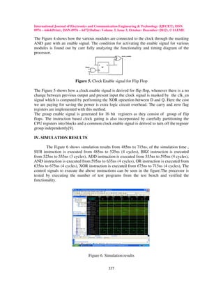 Design of 16 bit low power processor using clock gating technique 2-3 | PDF | Computing ...