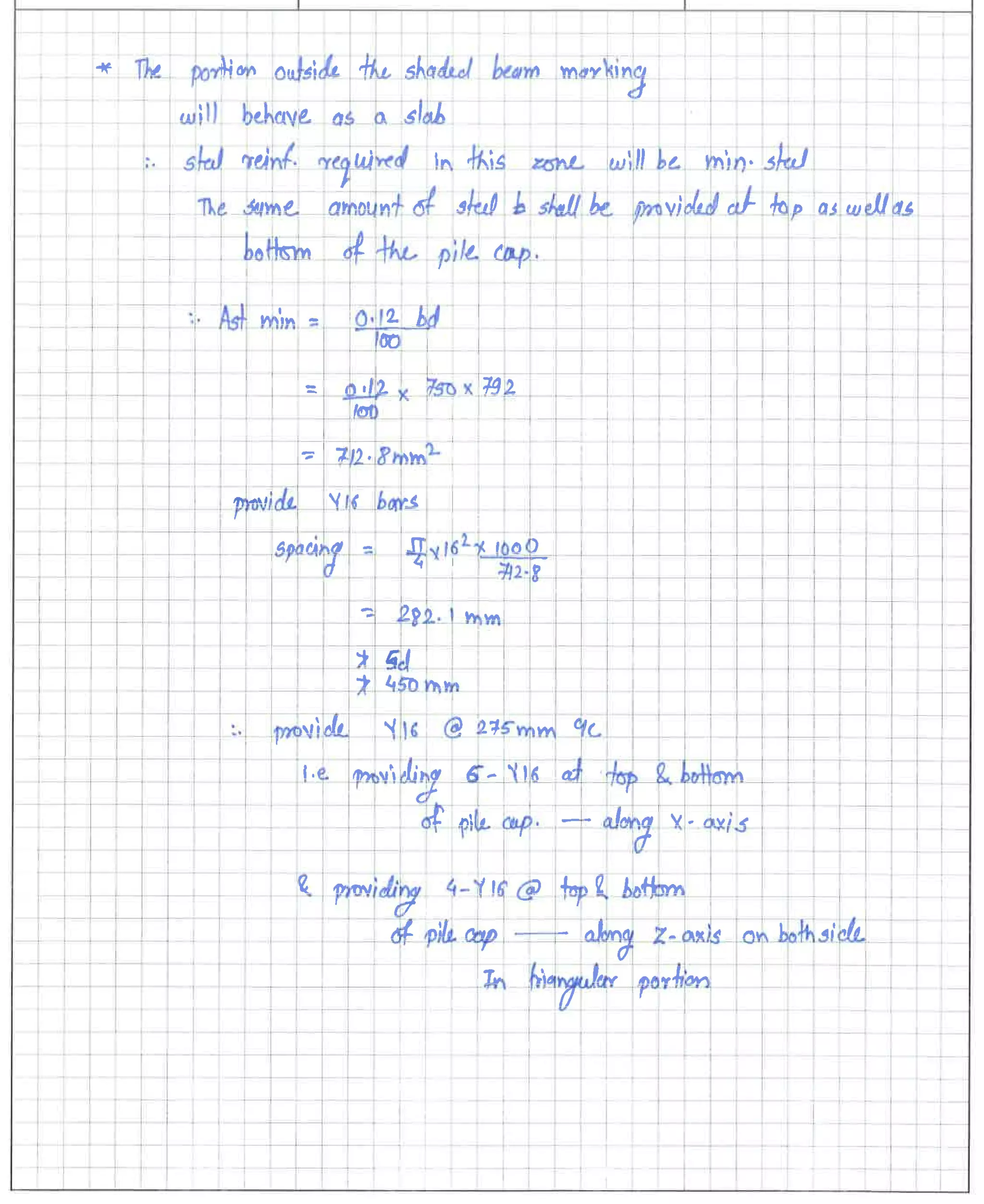 Design of 3 piles pile cap | PDF