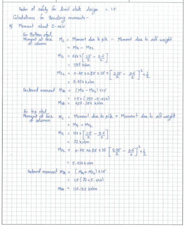 Design of 3 piles pile cap | PDF