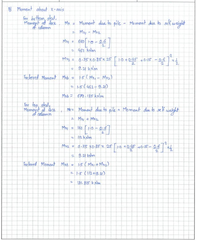 Design of 3 piles pile cap | PDF