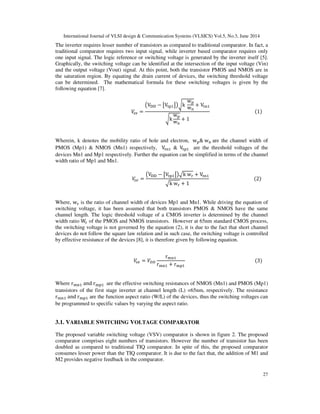 Design of 6 bit flash analog to digital converter using variable ...
