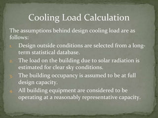Design of HVAC system for Multiplex | PPTX
