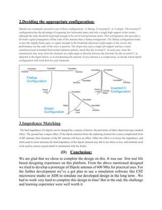 Design of a 600 mhz ddipole antenna | PDF