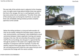 Design Of A Boat Club (Case Study Report) | PPTX