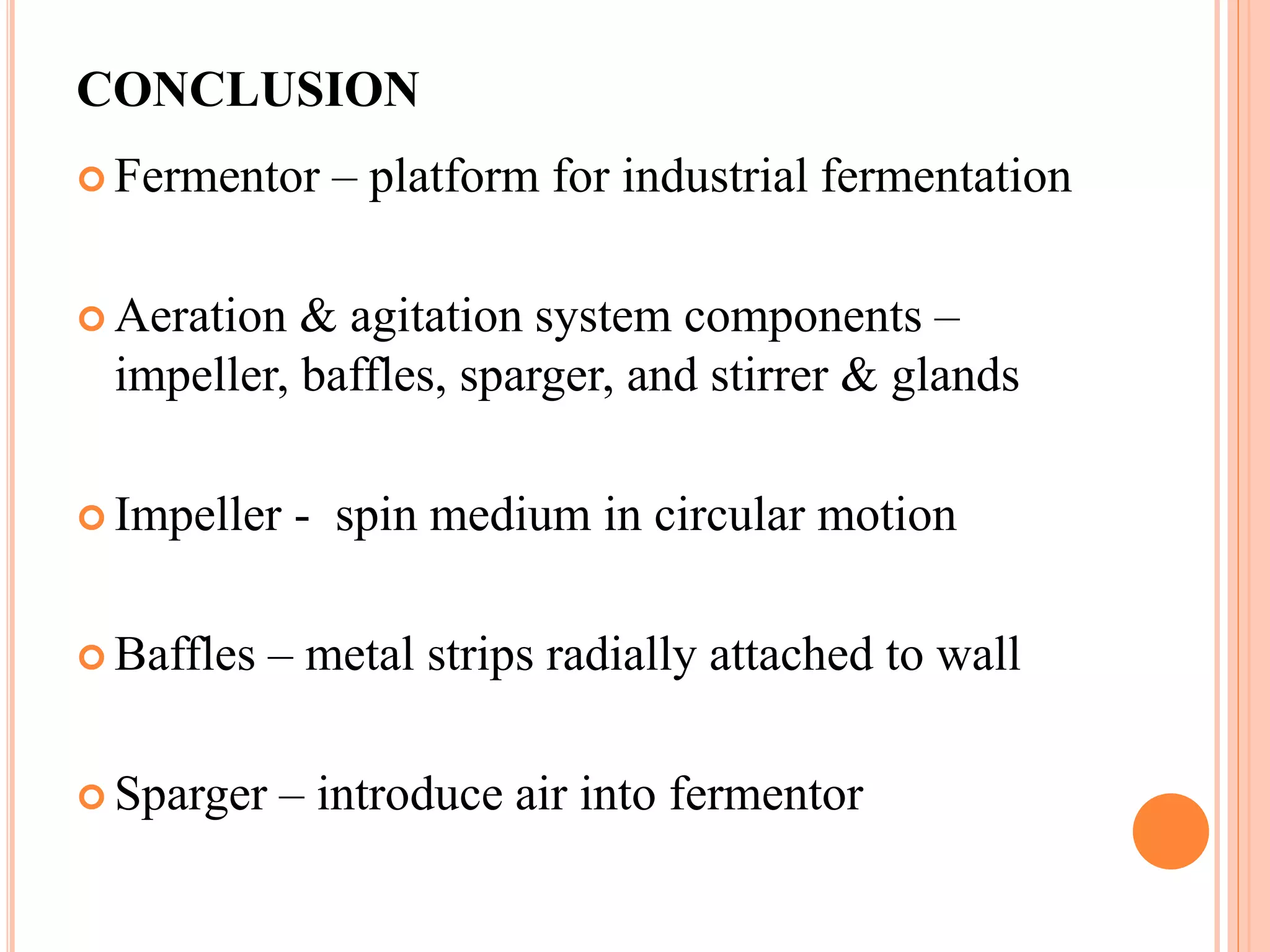 Design of a fermentor | PPTX