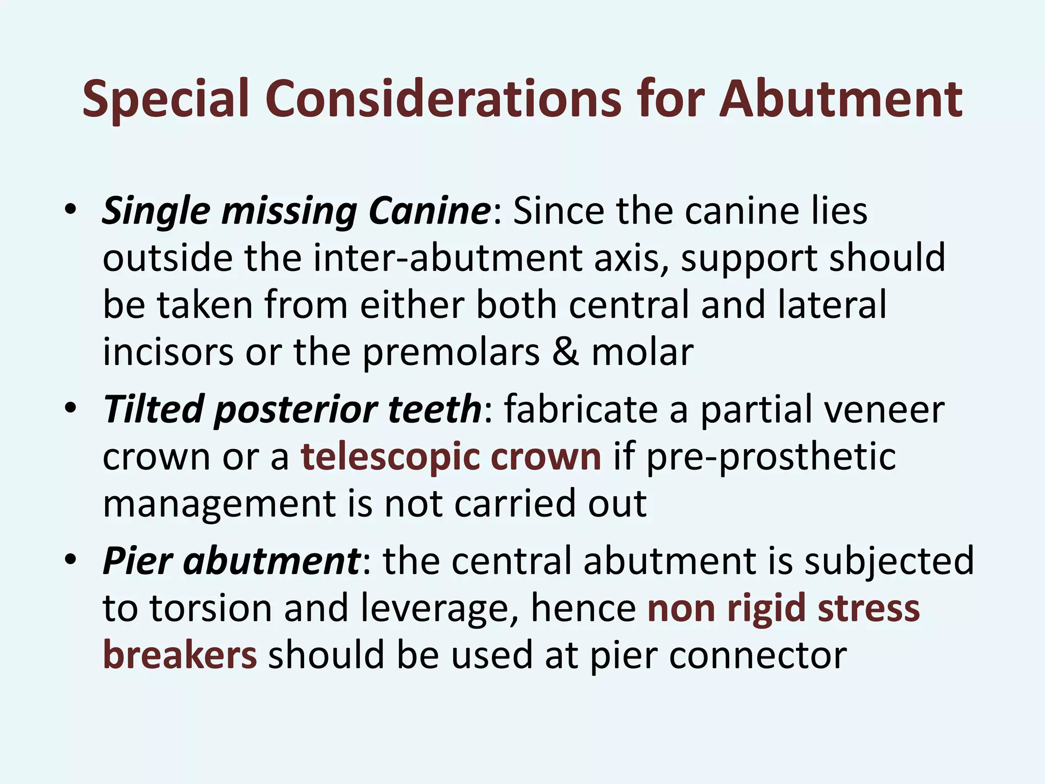 Design of a fixed Partial Denture (with Abutment Tooth Preparation) | PPTX