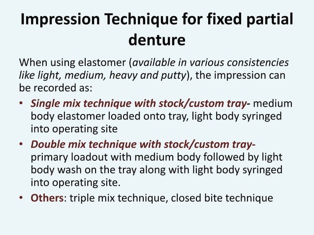 Design of a fixed Partial Denture (with Abutment Tooth Preparation) | PPTX | Dental Health ...