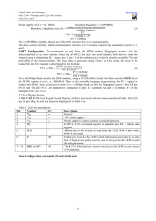 Design of a gsm based biometric access control system | PDF