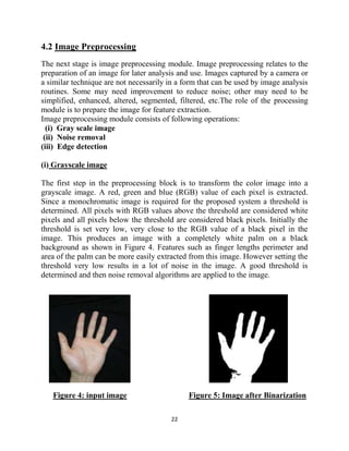 Design of a hand geometry based biometric system | DOCX