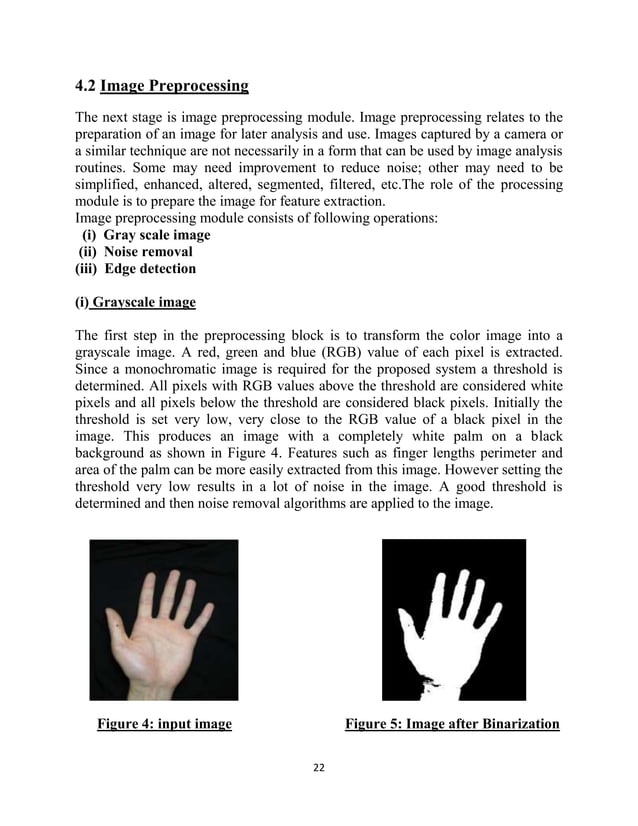 Design of a hand geometry based biometric system | DOCX