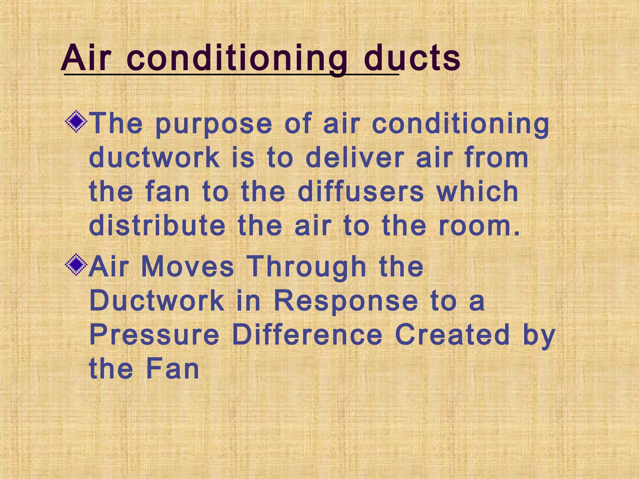 Design of air conditioning duct | PPT
