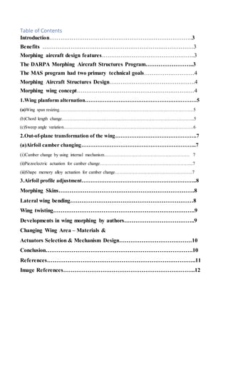Morphing Aircraft Technology – New Shapes for Aircraft Wing Design | DOCX