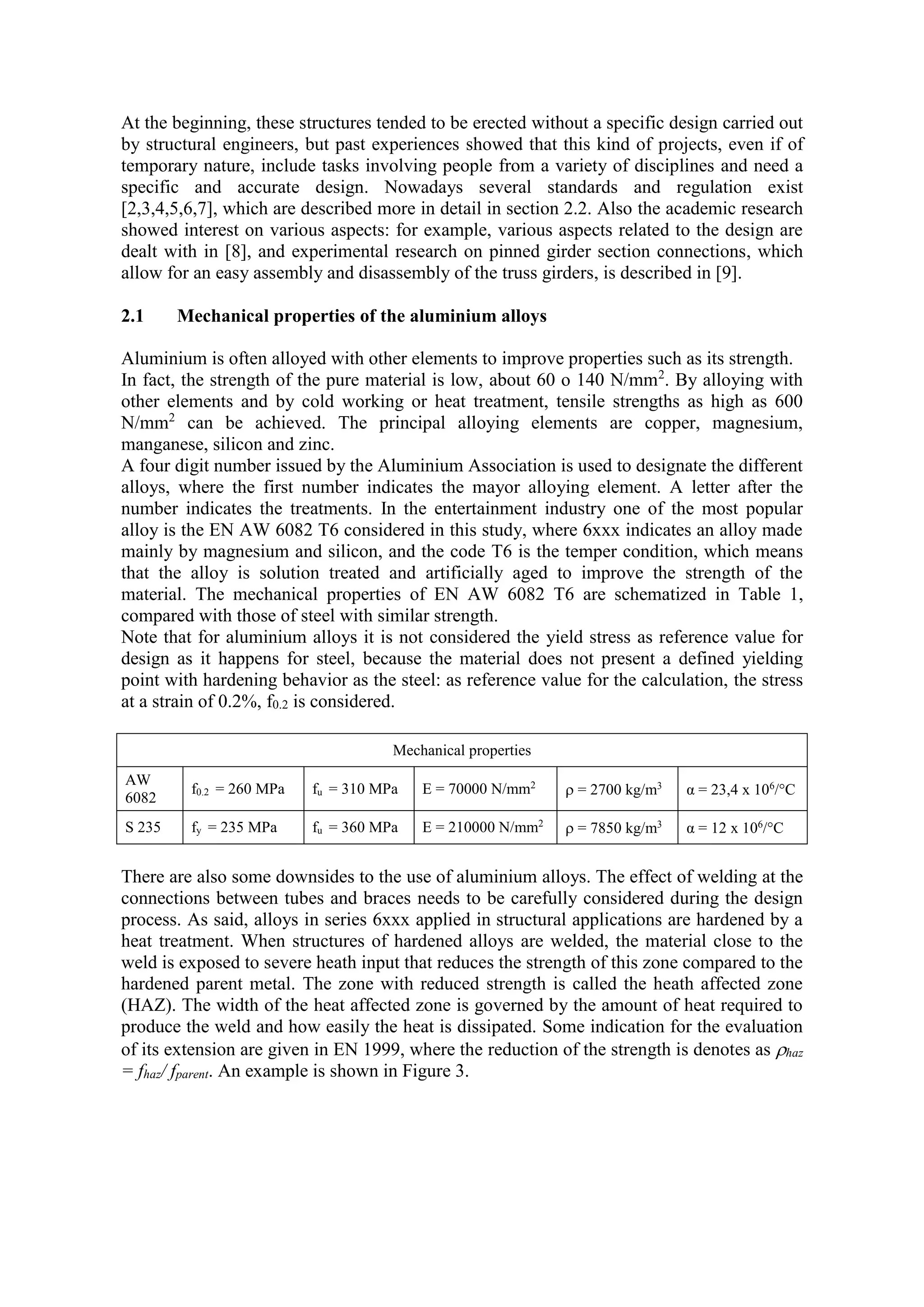 Design of aluminium structures for the entertainment | PDF