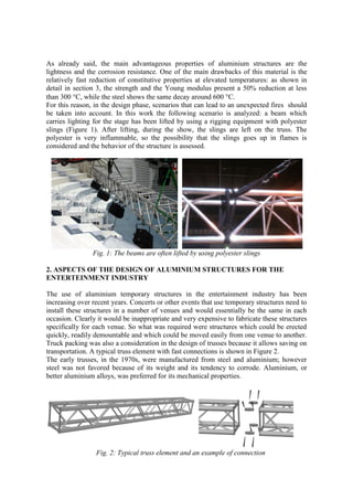 Design of aluminium structures for the entertainment | PDF