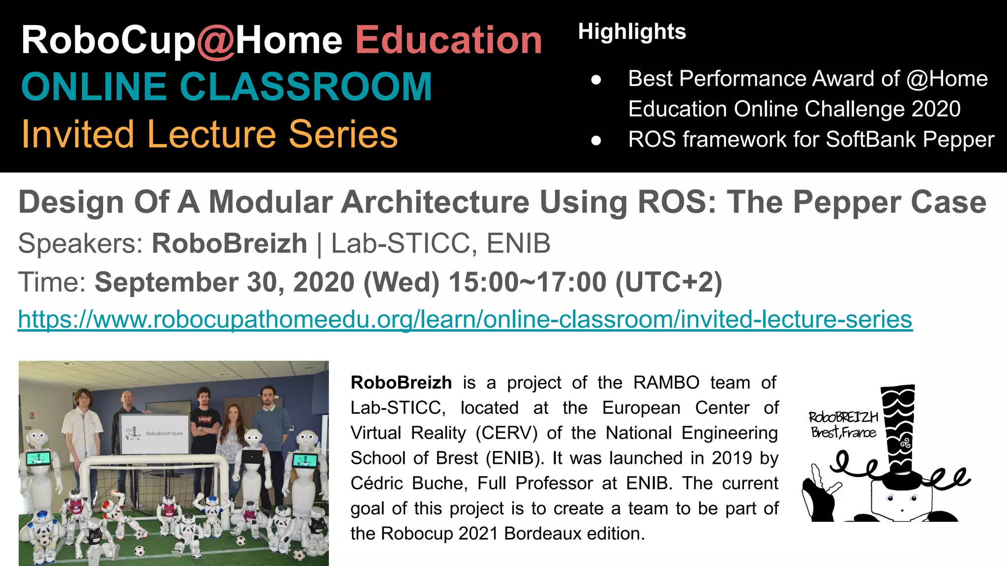 Design Of A Modular Architecture Using ROS: The Pepper Case - RoboBreizh 2020.09.30 | RoboCup ...