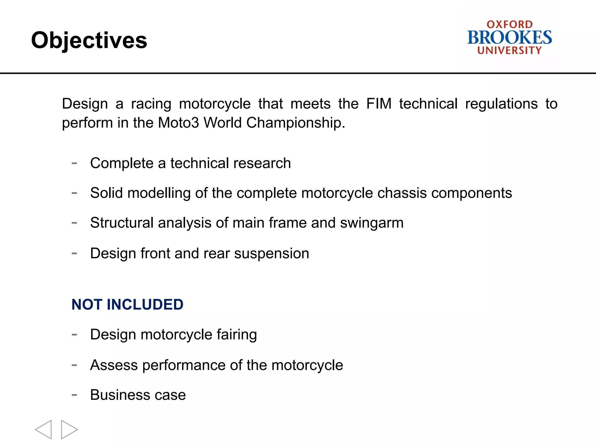 Design of a moto3 racing motorcycle | PDF
