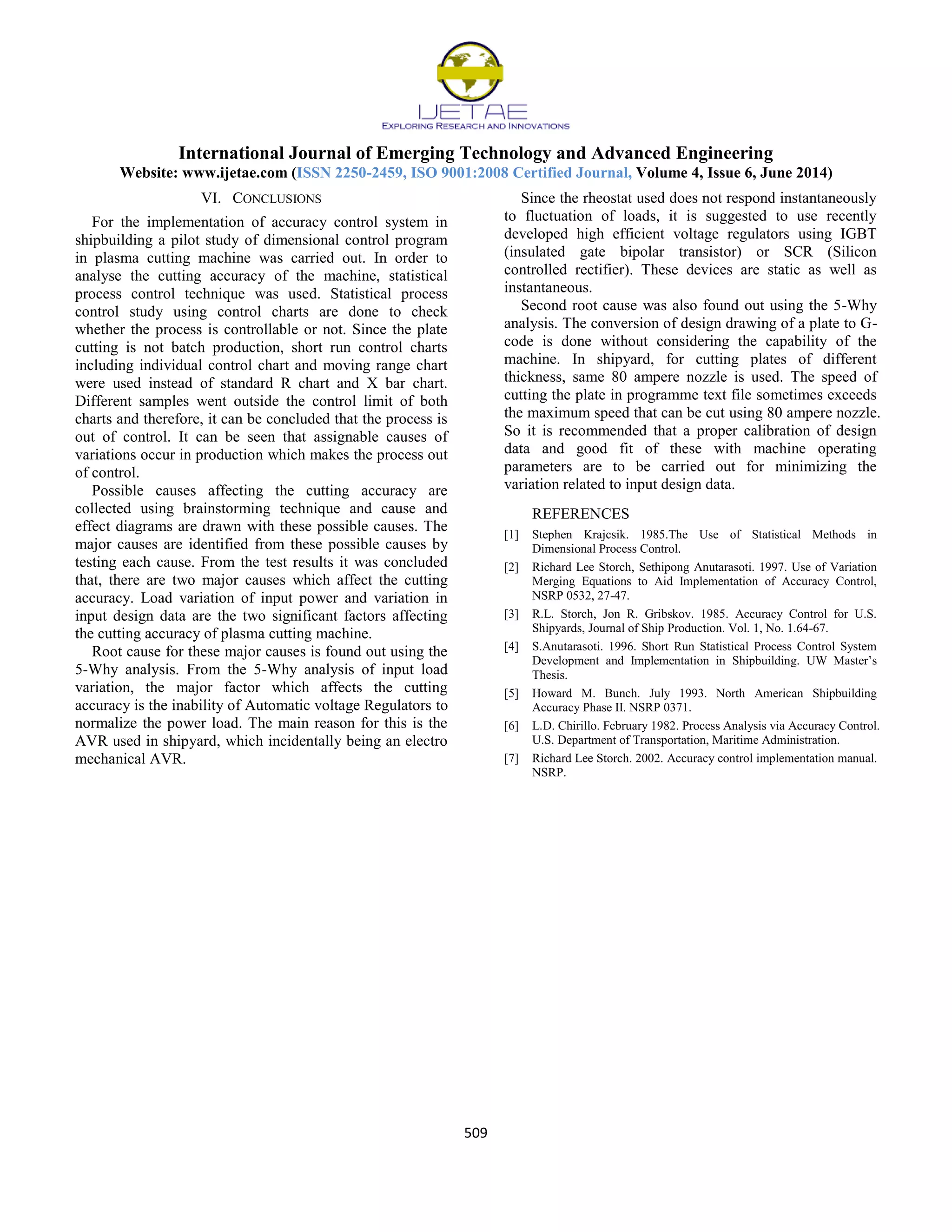 Design of an accuracy control system in ship building industry | PDF