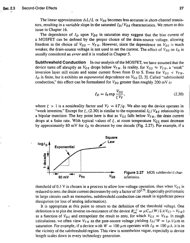 Design of analog cmos integrated circuits | PDF