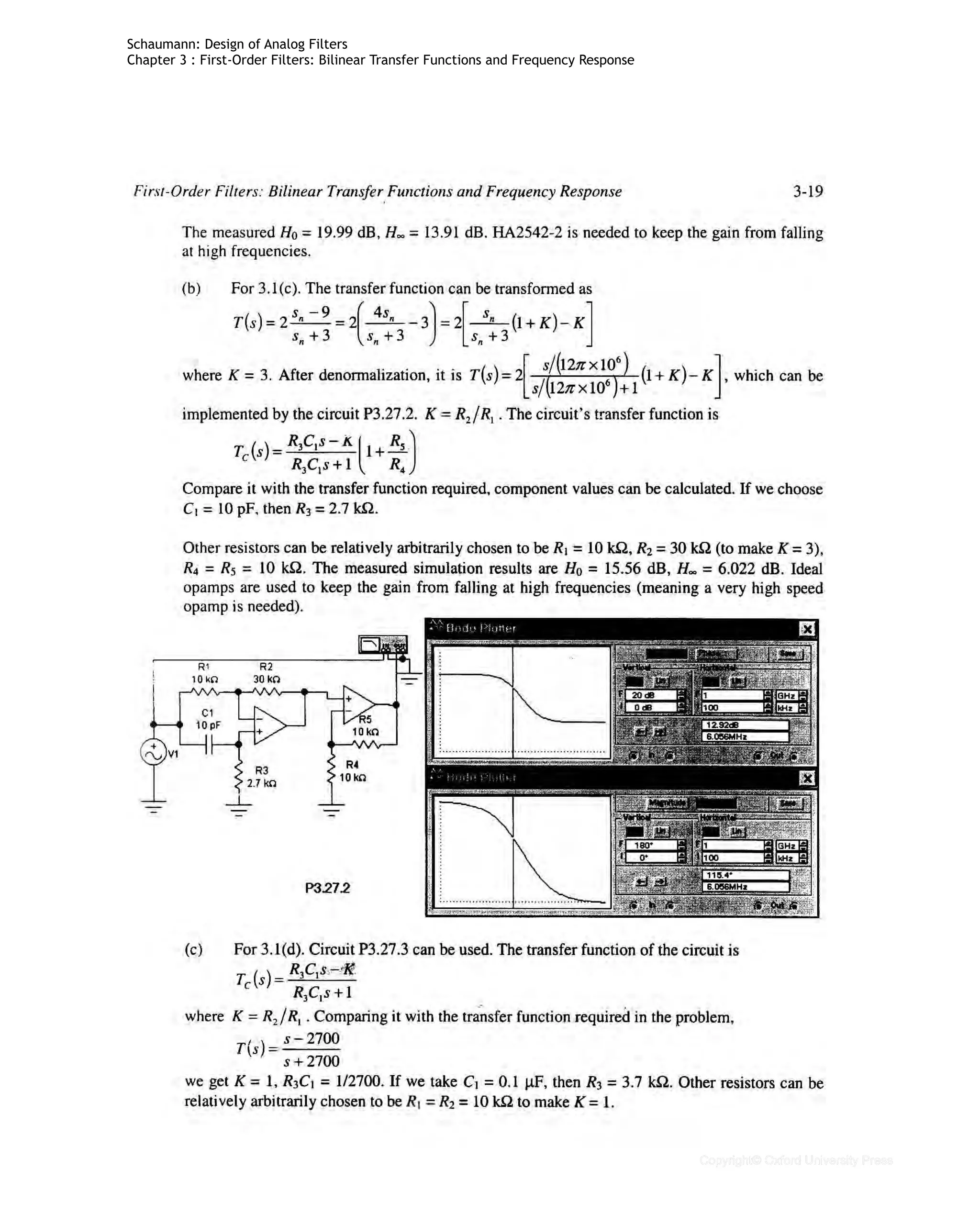 Design of analog filters by rolf schaumann(solution manual) | PDF
