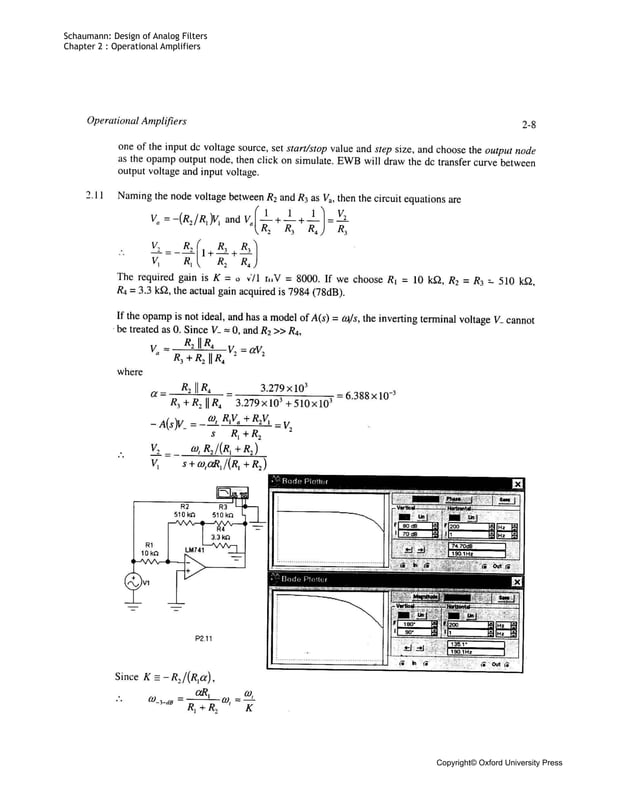 Design of analog filters by rolf schaumann(solution manual) | PDF