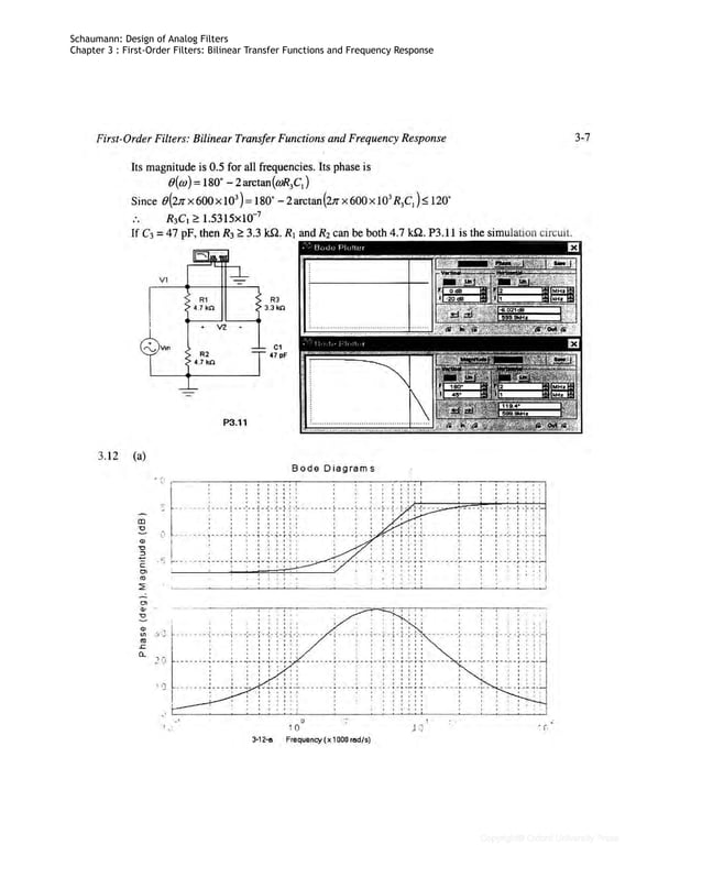 Design of analog filters by rolf schaumann(solution manual) | PDF