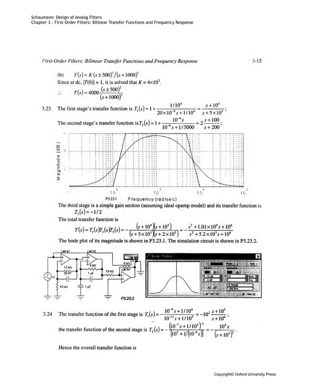 Design of analog filters by rolf schaumann(solution manual) | PDF