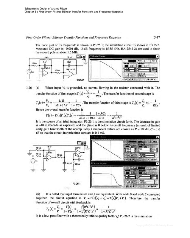 Design of analog filters by rolf schaumann(solution manual) | PDF