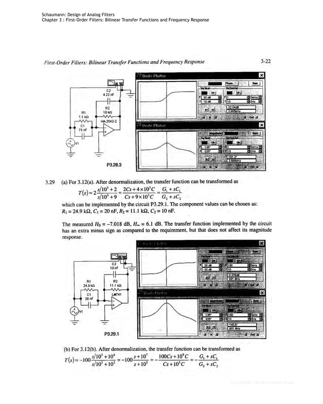 Design of analog filters by rolf schaumann(solution manual) | PDF
