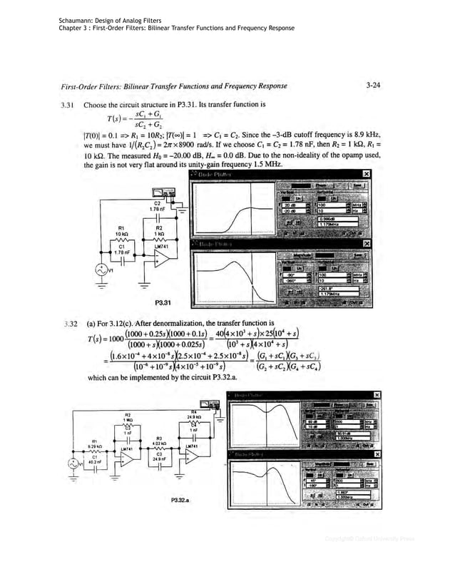 Design of analog filters by rolf schaumann(solution manual) | PDF