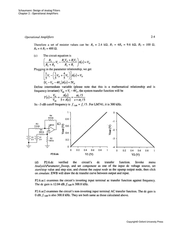 Design of analog filters by rolf schaumann(solution manual) | PDF