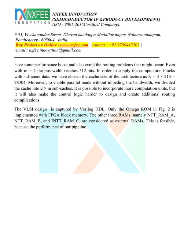 Design Of An Area Efficient Million Bit Integer Multiplier Using Double Modulus Ntt Pdf