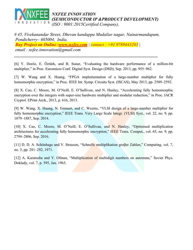 Design Of An Area Efficient Million Bit Integer Multiplier Using Double Modulus Ntt Pdf