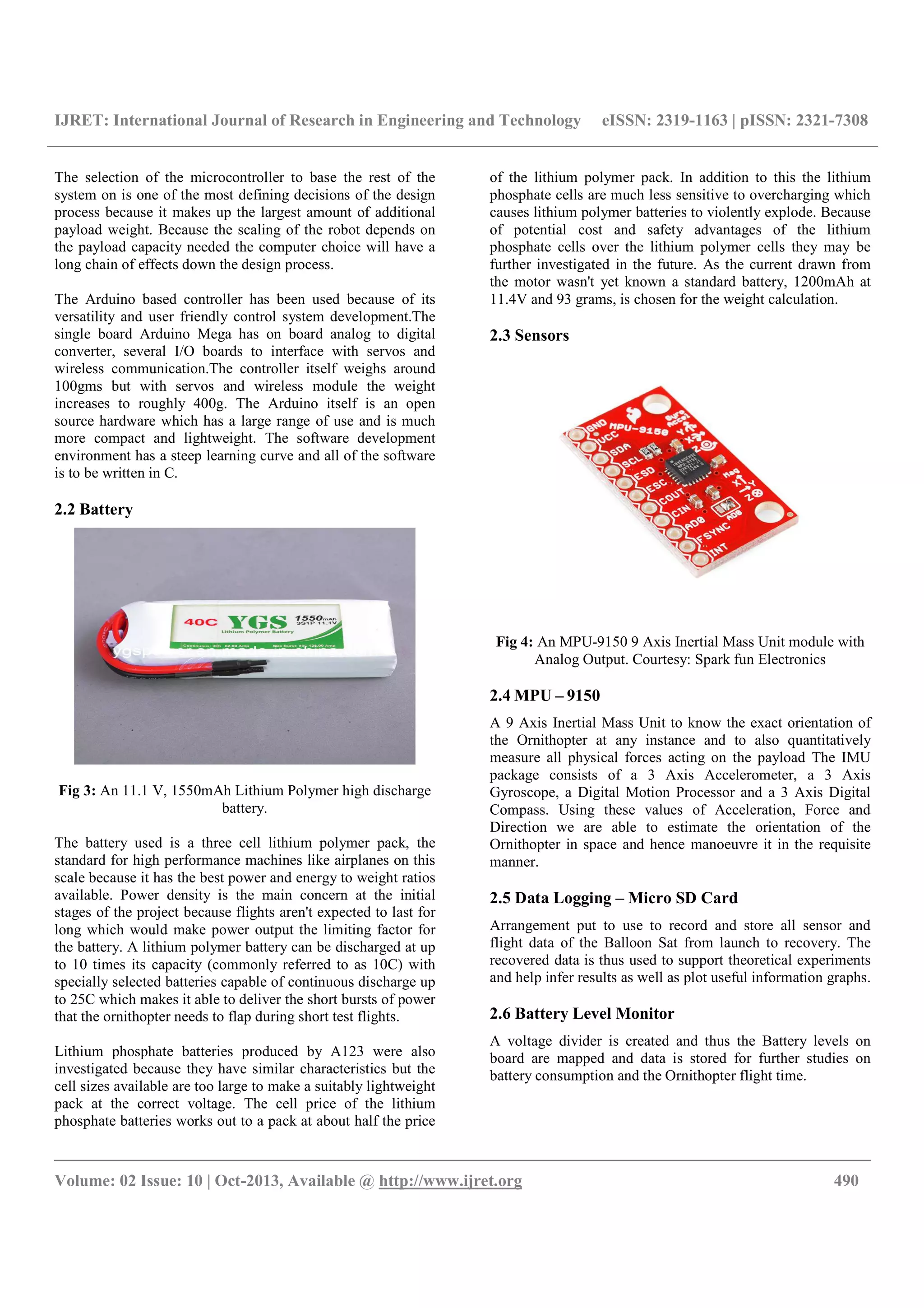 Design of an autonomous ornithopter with live video | PDF