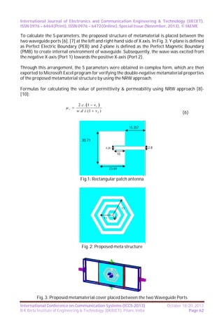 Design of a new metamaterial structure to enhancement the | PDF | Physics | Science