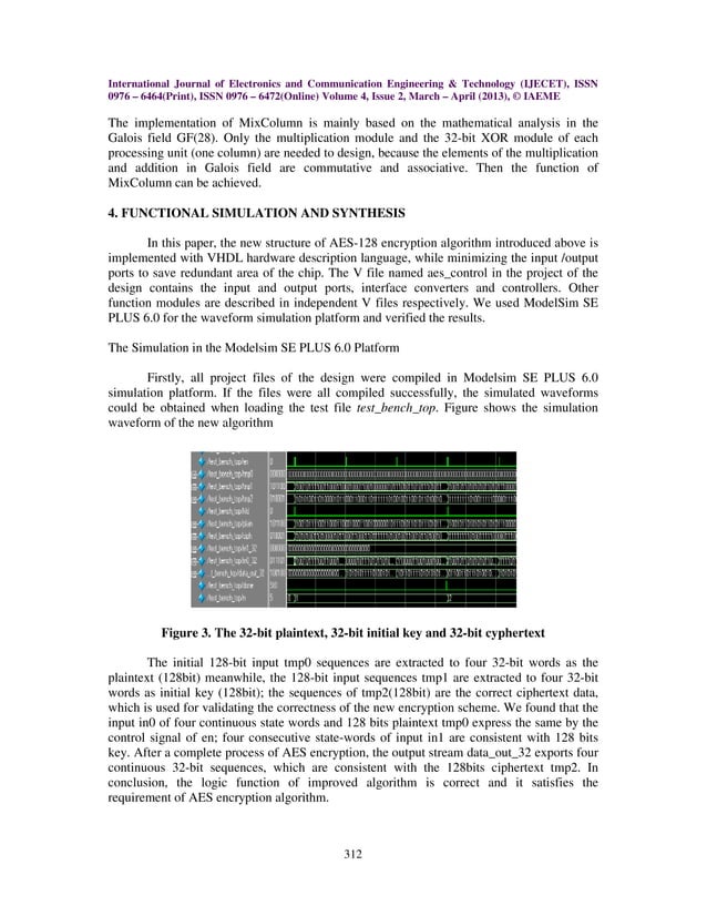 Design Of Area Optimized Aes Encryption Core Using Pipelining Technology Pdf